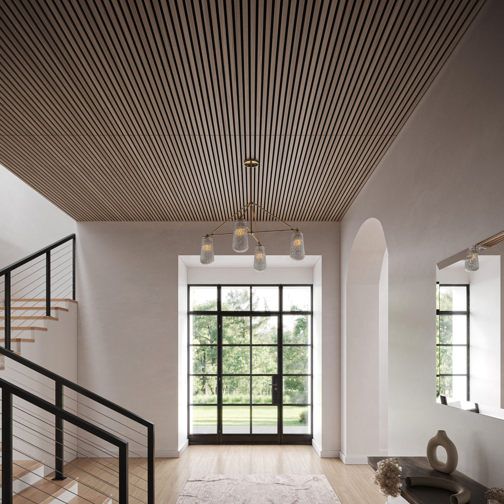Modern Wood Slat Ceiling