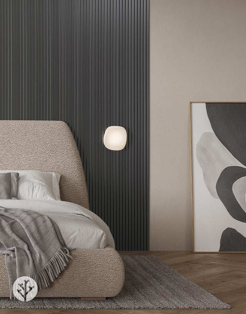 Flutto™ Gray Slat Flexible Tambour Wood Panels | Elegant Wall Paneling