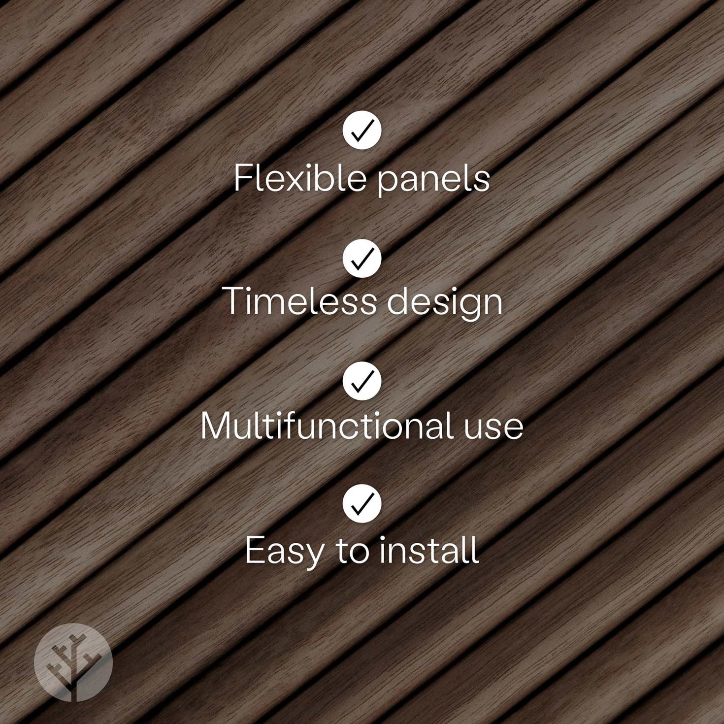 Flutto™ Walnut Mini-Ridge Flexible Tambour Wood Panels | Refined Wood ...