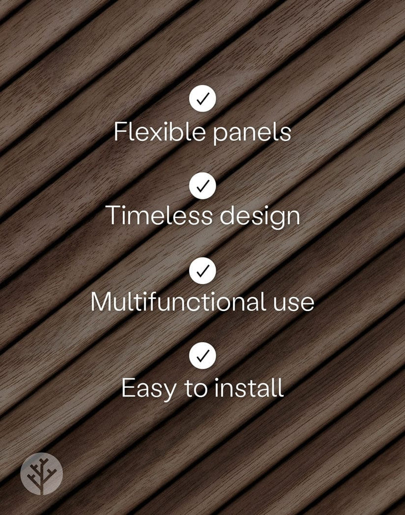Flutto™ Walnut Mini-Ridge Flexible Tambour Wood Panels | Refined Wood ...