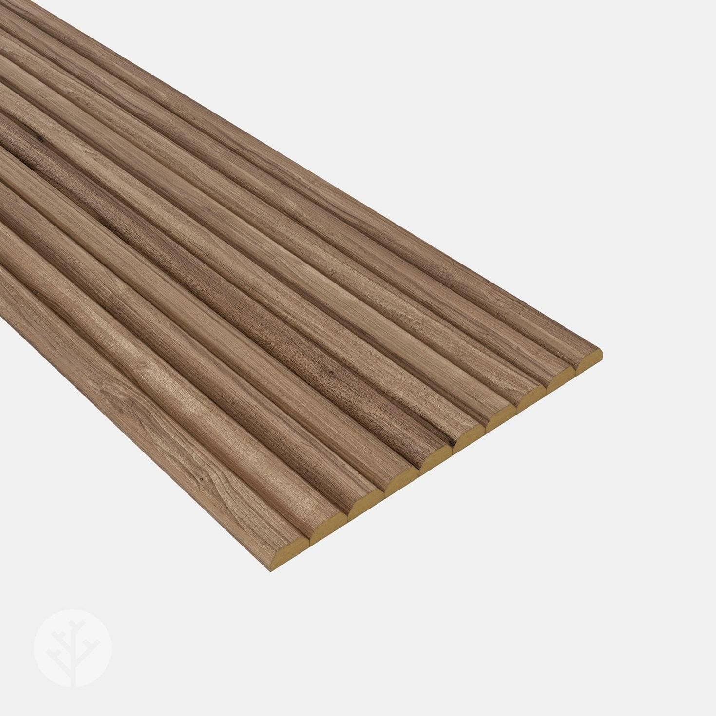 Flutto™ Walnut Slat Flexible Tambour Wood Panels | Chic Flexible Paneling