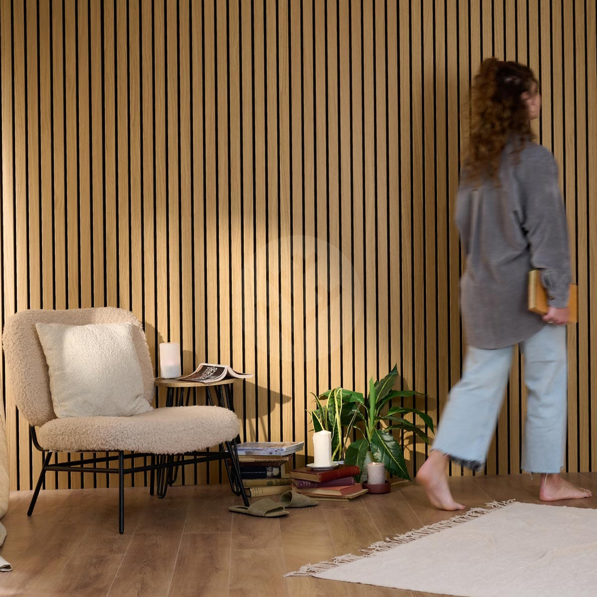 Premium American Oak Acoustic Panels | Slatpanel® Luxe Wide Slat | WVH®