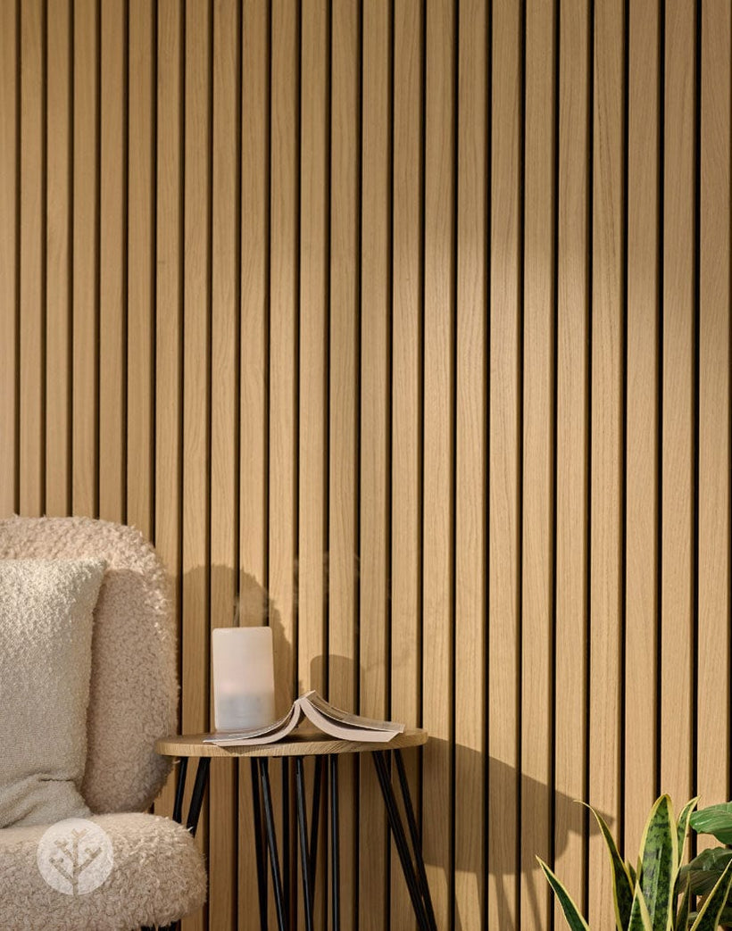 Premium American Oak Acoustic Panels | Slatpanel® Luxe Wide Slat | WVH®