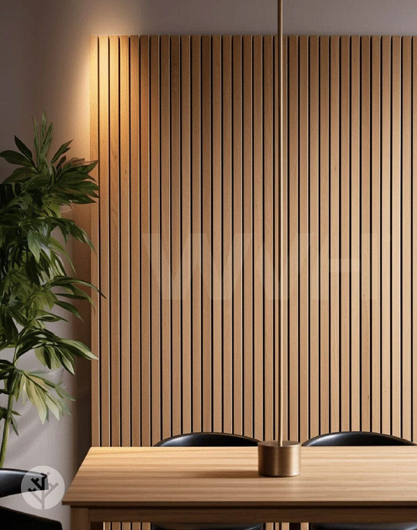Premium American Oak Acoustic Panels | Slatpanel® Luxe Wide Slat | WVH®