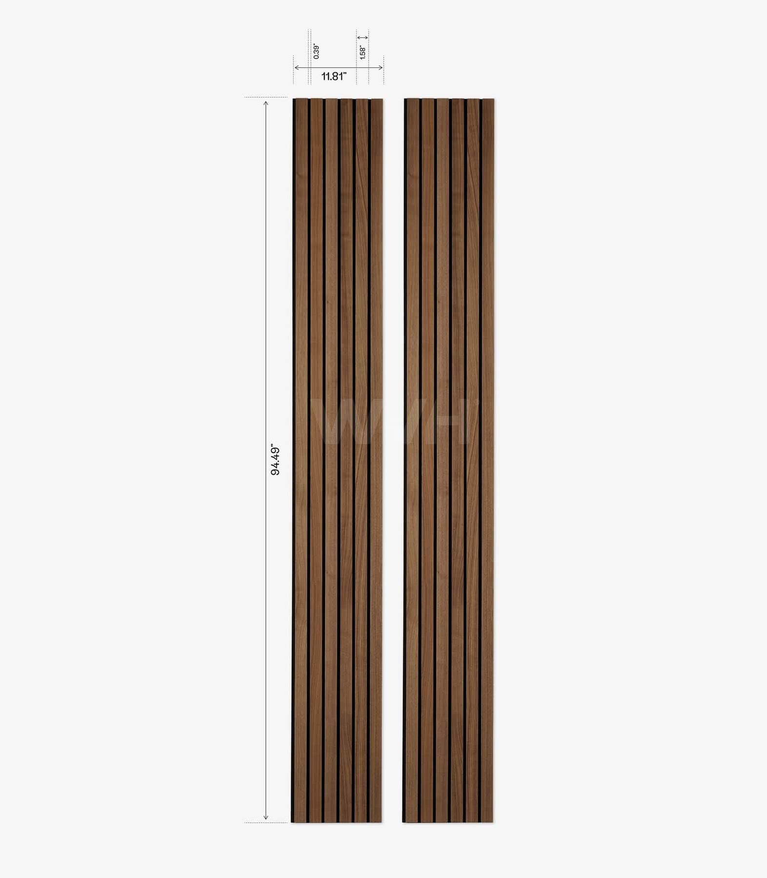 Premium American Walnut Acoustic Panels | Slatpanel® Luxe Wide Slat | WVH®