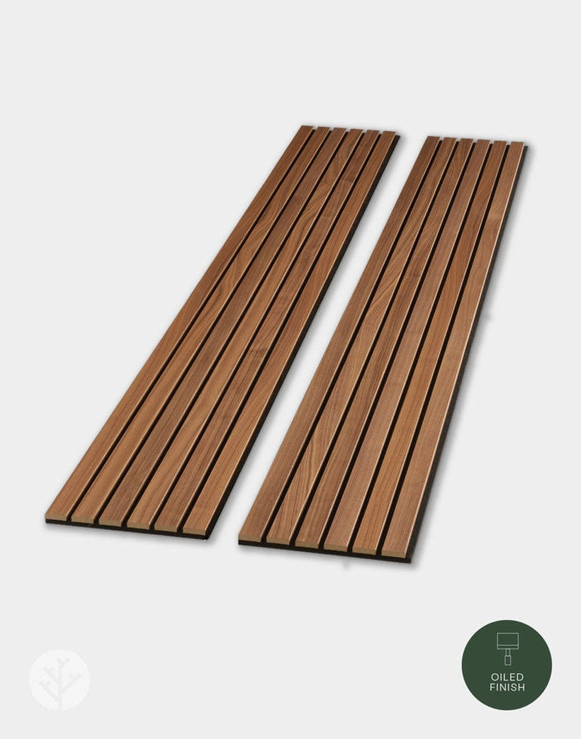 Premium American Walnut Acoustic Panels | Slatpanel® Luxe Wide Slat | WVH®