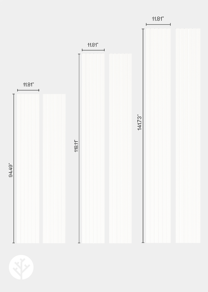 Slatpanel® Luxe White Wide Slat Wood Wall Panel