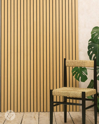 Gray Slatted Wood Interior Wall Panels | Order Online
