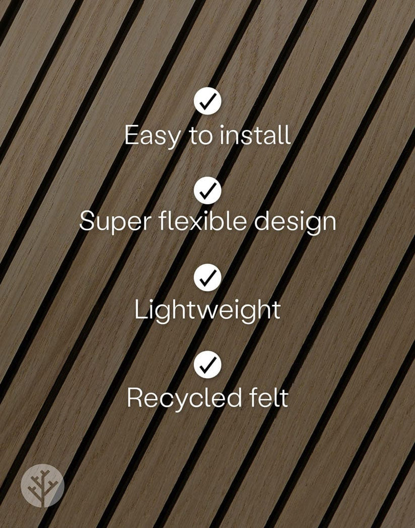 Ultraflex Oak Lightweight Flexible Wood Wall Panels | Original Slatpan