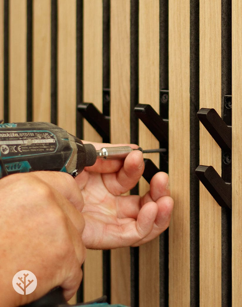 Black 3D Hook (2pk) | Panel Accessories by Slatpanel®