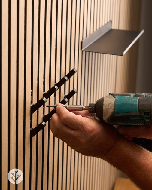 Turned Hanger with Real Wood Veneer | Panel Accessories by Slatpanel®