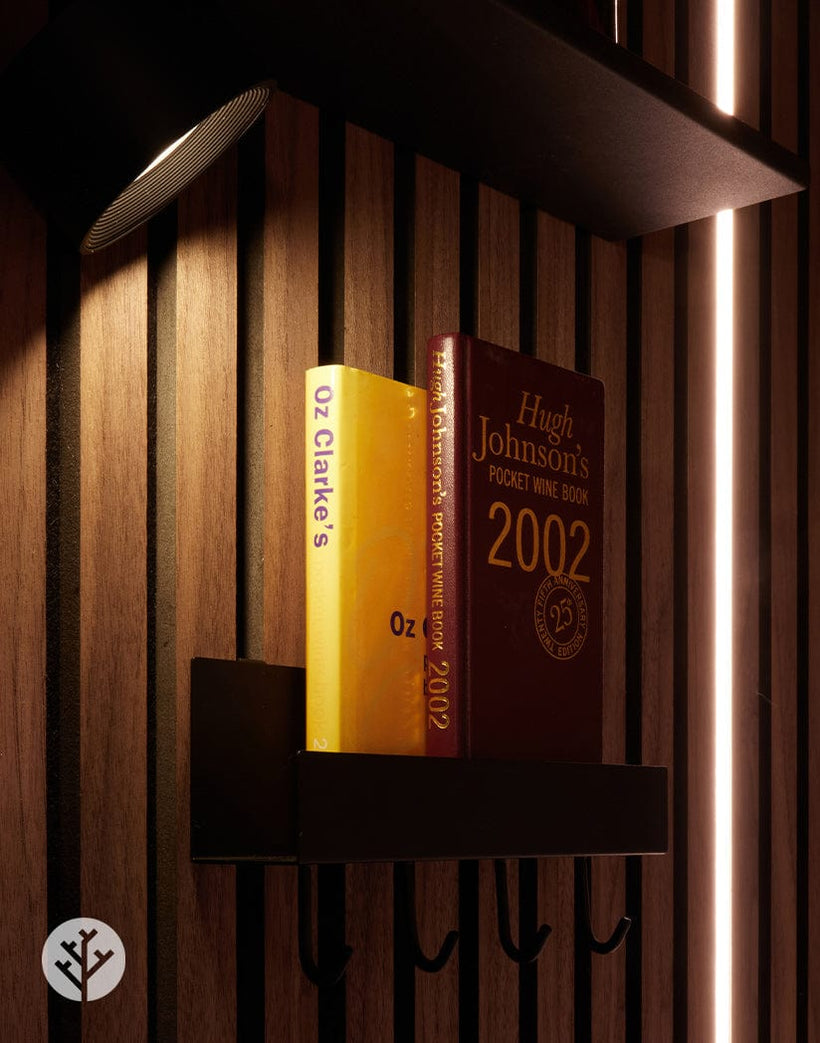 Shelf With Four Hooks | Panel Accessories by Slatpanel®