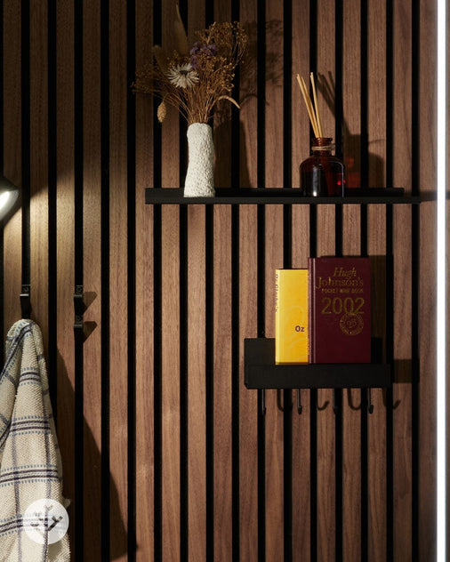 Turned Hanger with Real Wood Veneer | Panel Accessories by Slatpanel®