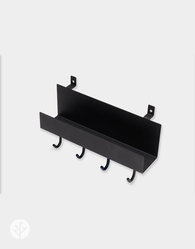 Shelf With Four Hooks | Panel Accessories by Slatpanel®