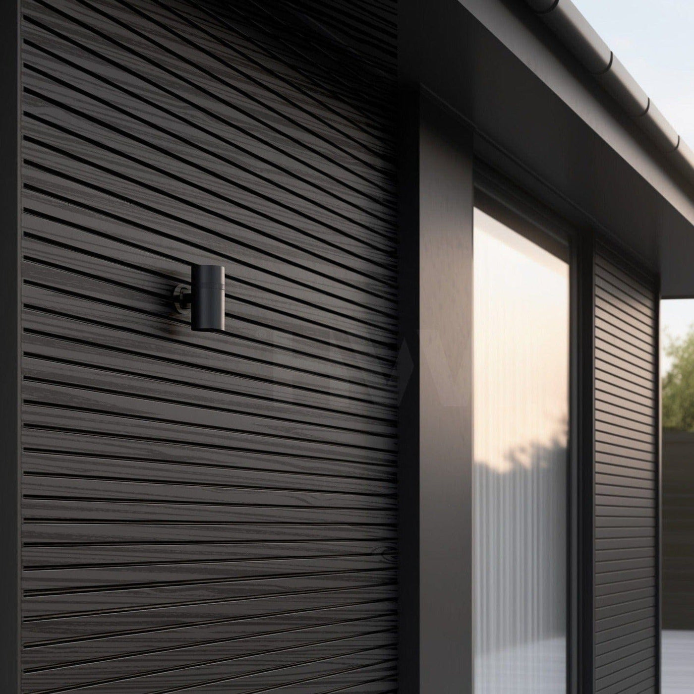 Slatpanel® Black Exterior Composite Slat Wall Panels