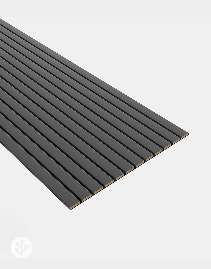 Slatpanel® Luxe Leather Gray Wide Slat Wood Wall Panel