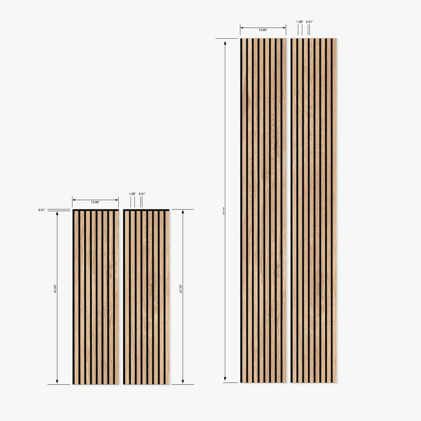 Gray Slatted Wood Interior Wall Panels | Order Online