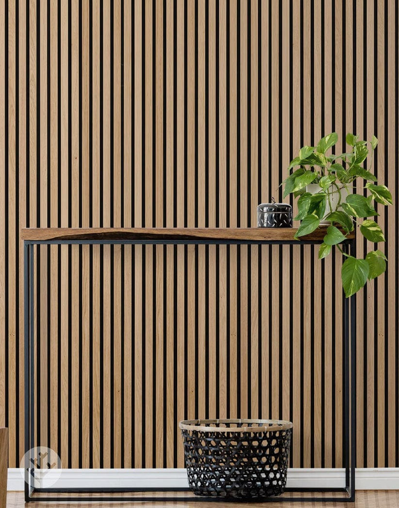 Luxe Wide Slat Leather Slat Wall Panels