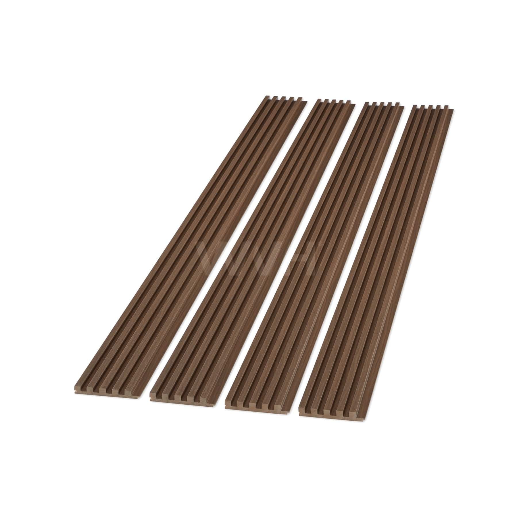 Walnut Slat Fluted Tambour Panels | Contemporary Elegance
