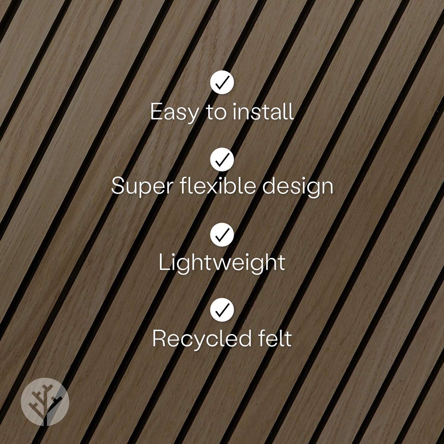 Ultraflex Lightweight Flexible Wood Wall Panel Samples | Original Slat