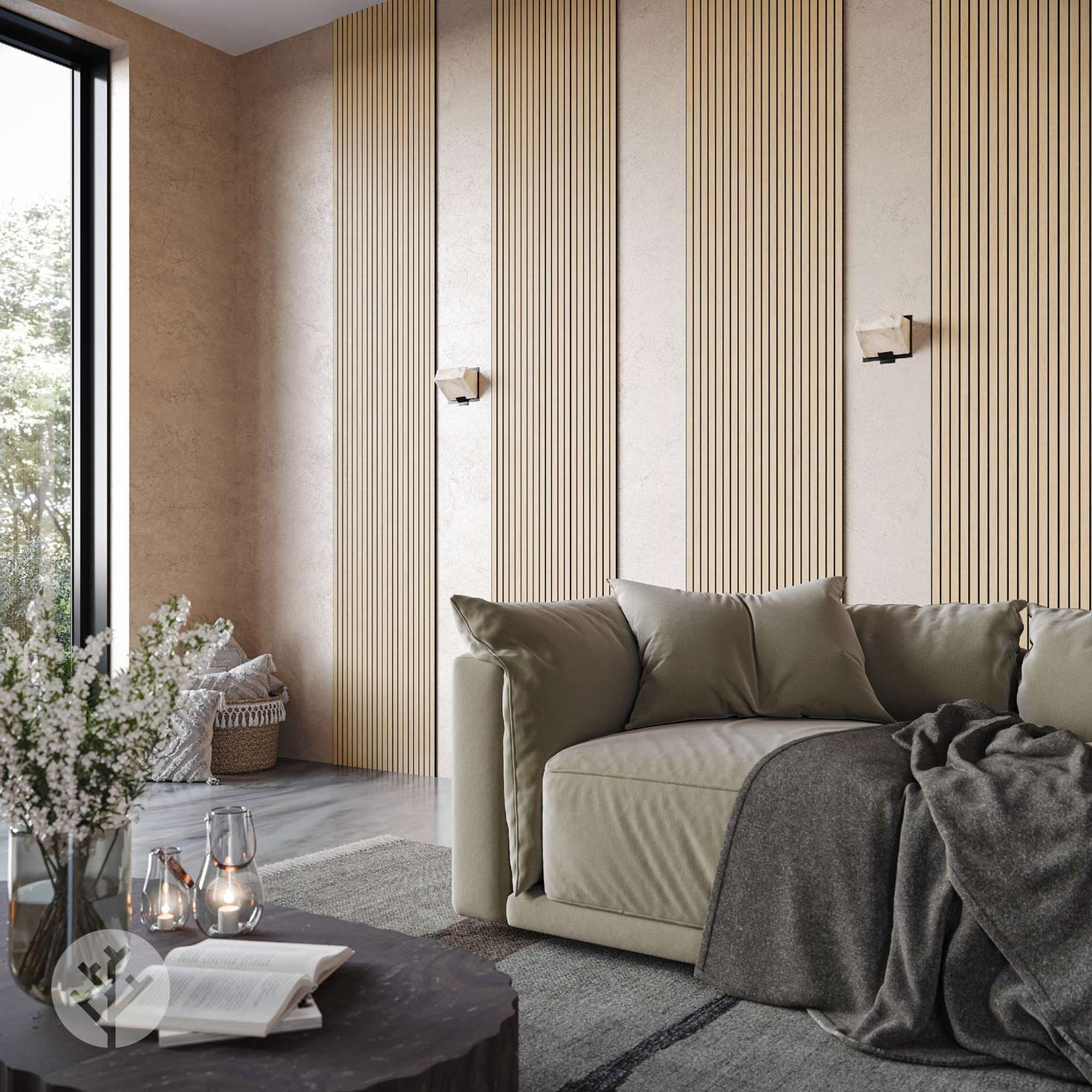 Ultraflex Oak Flexible Lightweight Acoustic Wood Wall Panels | Origina