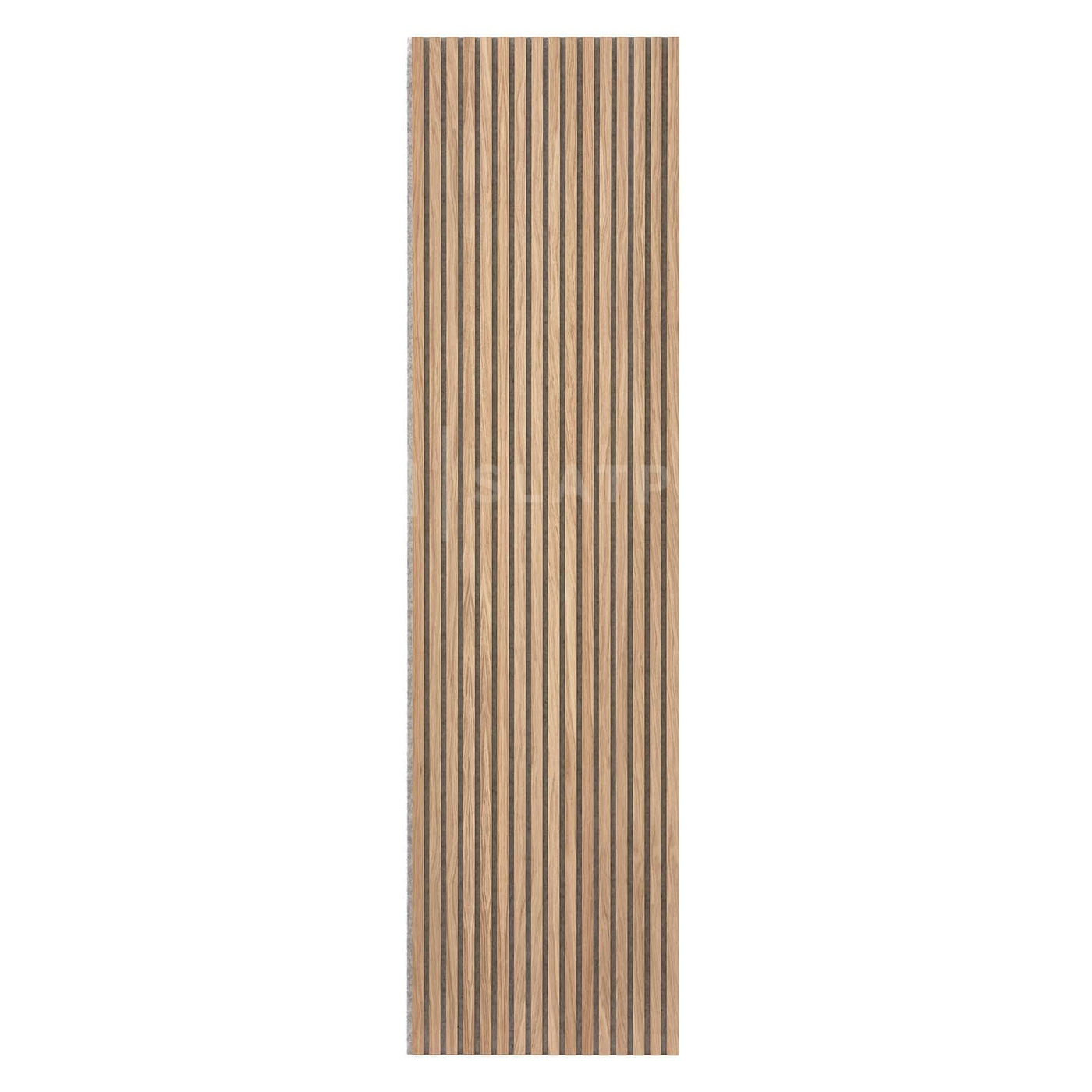 Natural Oak & Grey Felt Slat Wood Wall Panel | Luxury Panels