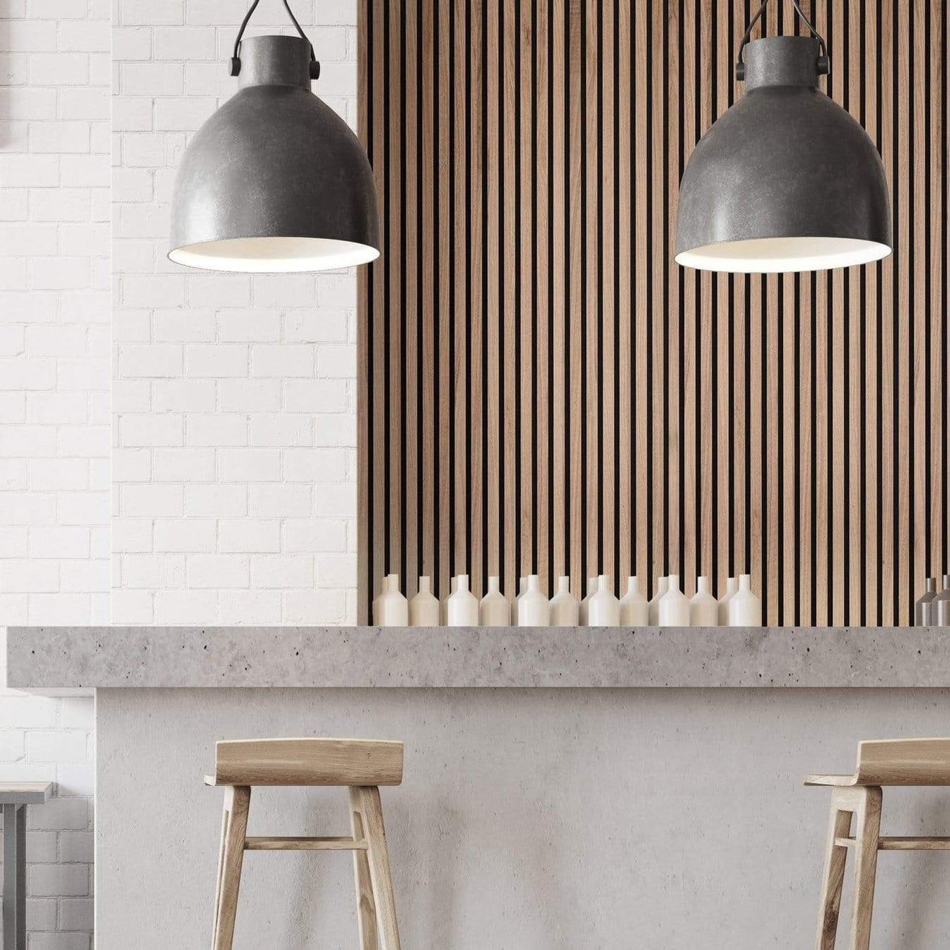 Natural Walnut Slat Wood Wall Paneling | Order Online